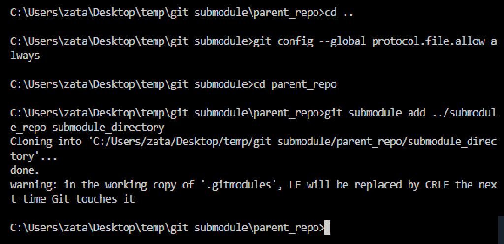 git-submodule-子模块